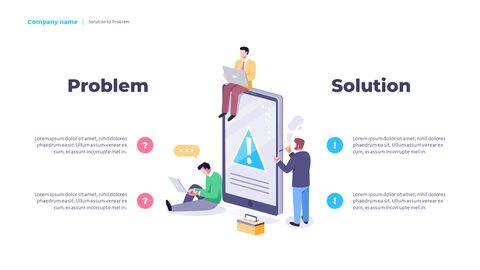 Problem & Solution Presentation Slide|Single