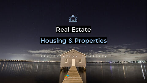 Real Estate & Architecture Free PPT Cover Layout - Construction and ...