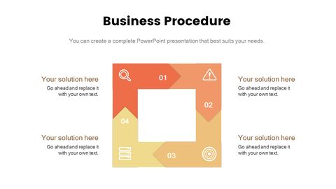 Business Procedure Single slide|Timeline