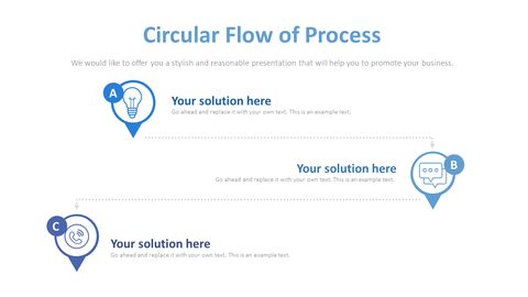 Circular Flow of Process PPT Layout