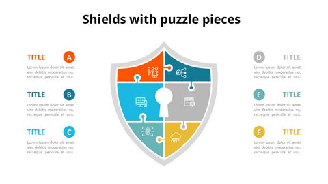 E-Commerce and Cyber Security Puzzle Infographic Animation Diagram