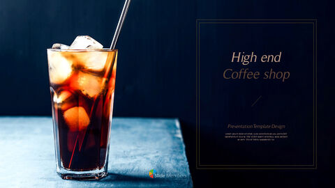 High end coffee shop Themes for PowerPoint