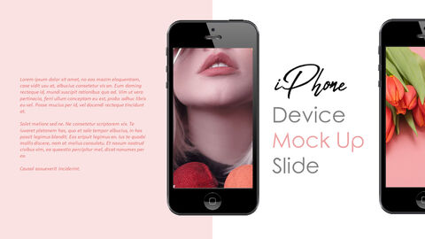 IPhone Device Mockup slide Simple Design