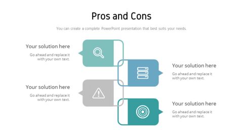 Pros and Cons Silde page PPT Layout