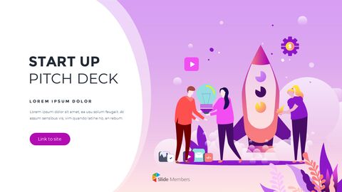 Startup Pitch Deck PowerPoint Business Templates