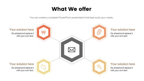 What We offer Presentation Slide|Product, Services|Single