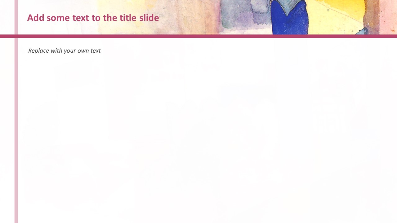 August Macke "Kairouan" - Free PPT Template