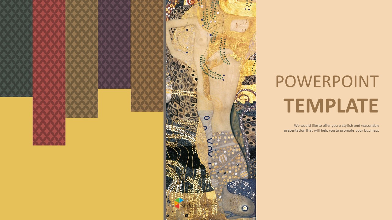 Gustav Klimt "Water Serpents I" - Free Powerpoint Sample