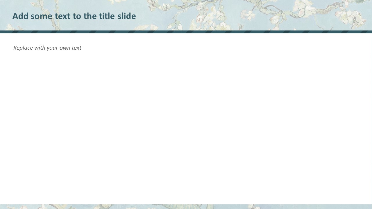 Vincent Van Gogh Almond Blossom - Free Powerpoint Template