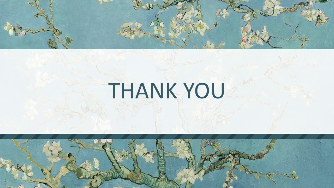 Vincent Van Gogh "Almond Blossom" - Free Powerpoint Template