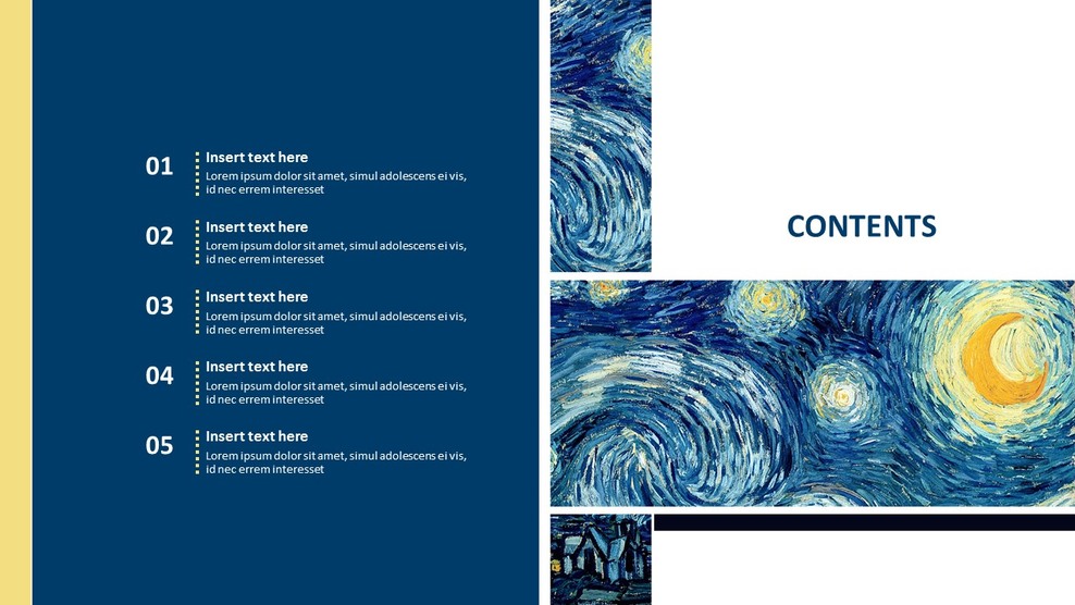 Vincent Van Gogh "The Starry Night" - Free Powerpoint Template