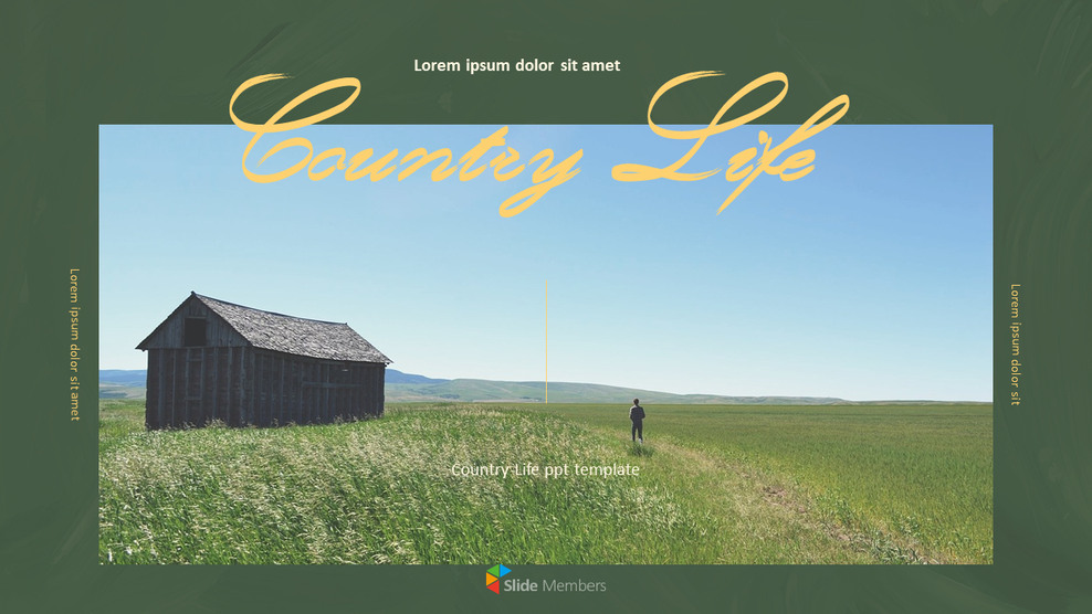 Country Life Best PowerPoint Presentation Templates