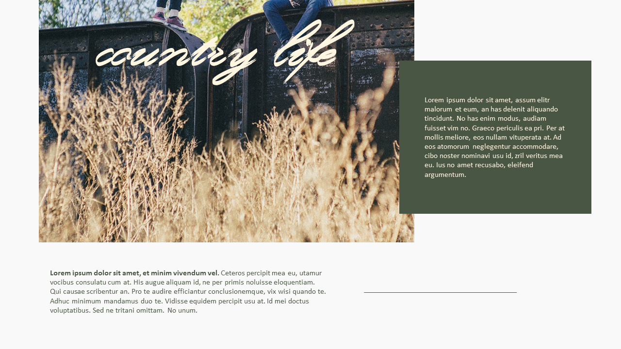 Country Life Best PowerPoint Presentation Templates