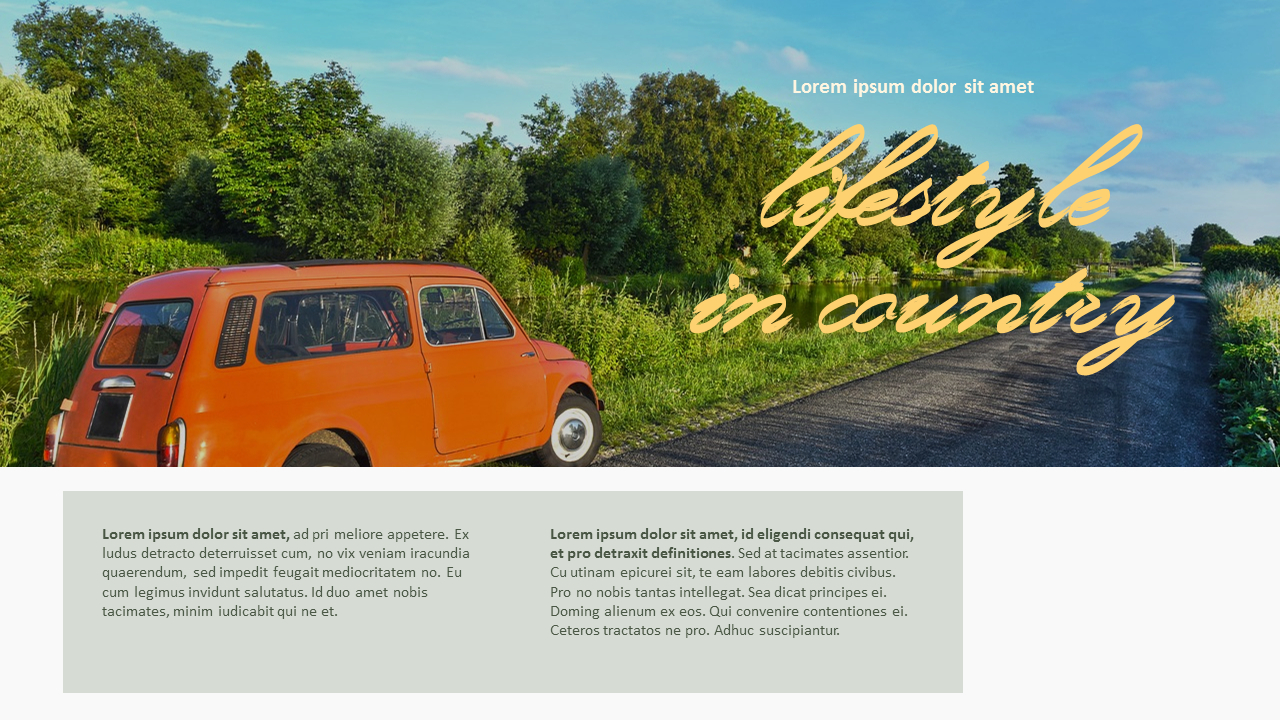 Country Life Best PowerPoint Presentation Templates