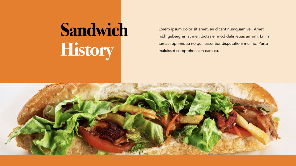Sandwich Simple Keynote Template