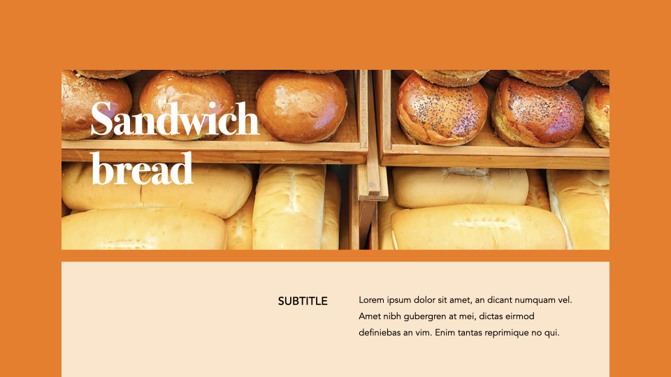 Sandwich Simple Keynote Template