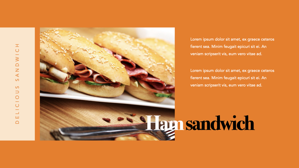 Sandwich Simple Keynote Template