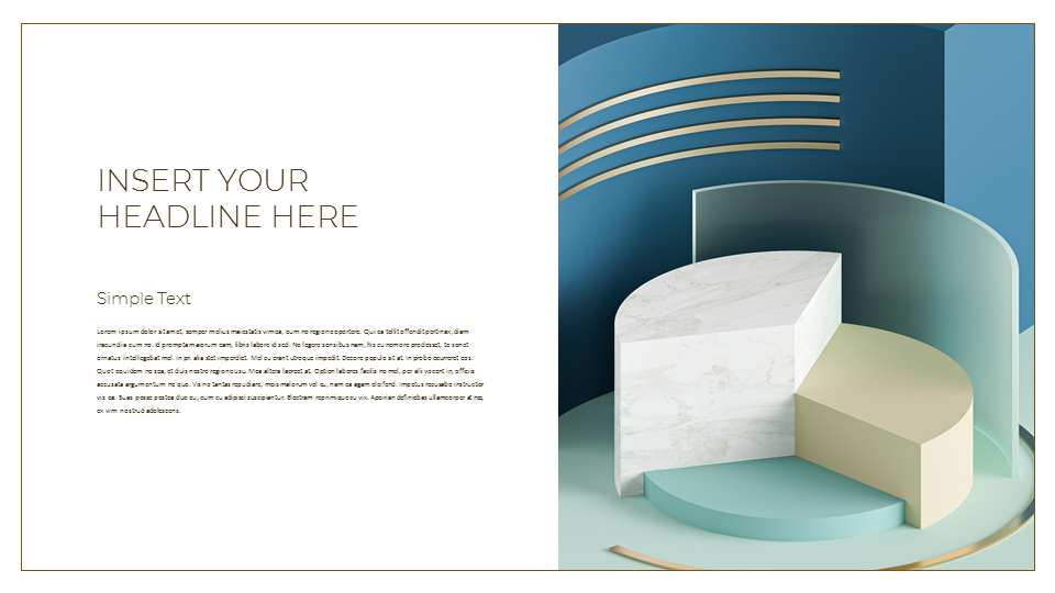 3d Rendering Scene Marble Presentation Google Slides Templates