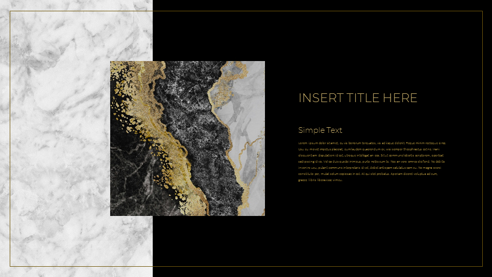 3d Rendering Scene Marble Presentation Google Slides Templates