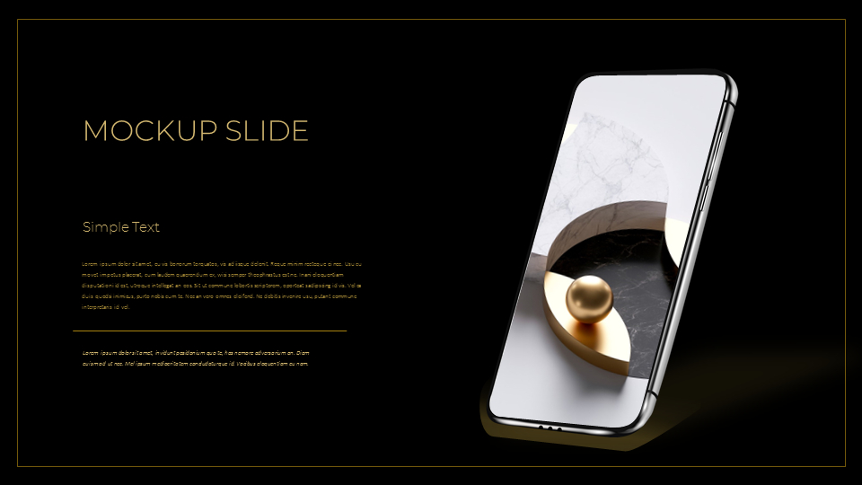 3d Rendering Scene Marble Presentation Google Slides Templates