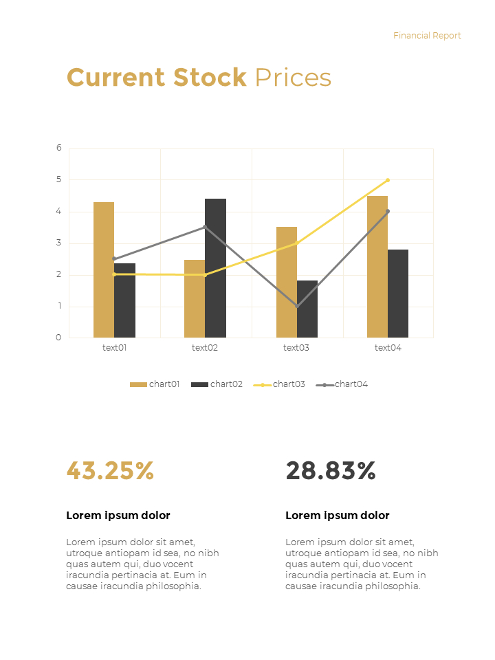 Geometric Shapes Annual Report Design Google Slides to PowerPoint
