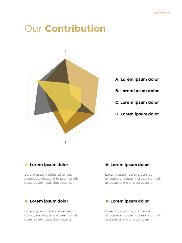 Geometric Shapes Annual Report Design PowerPoint Presentation Slides