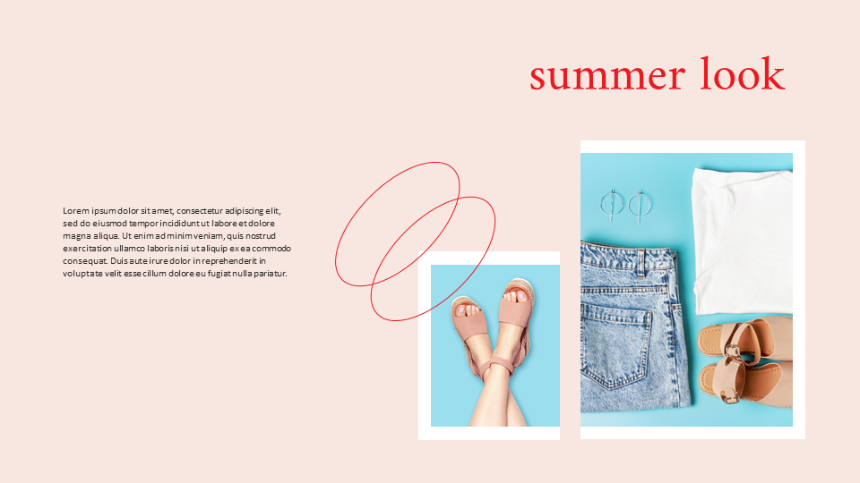 Summer Lookbook Simple Google Slides