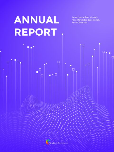 Dynamic Background Annual Report Google Slides Themes