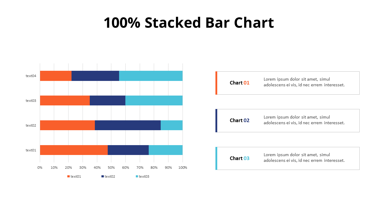 100 Stacked Bar Chart Set