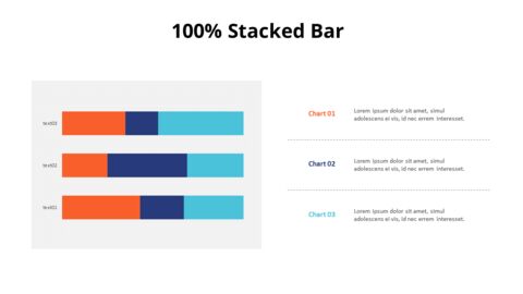 100% Stacked Bar Chart Set