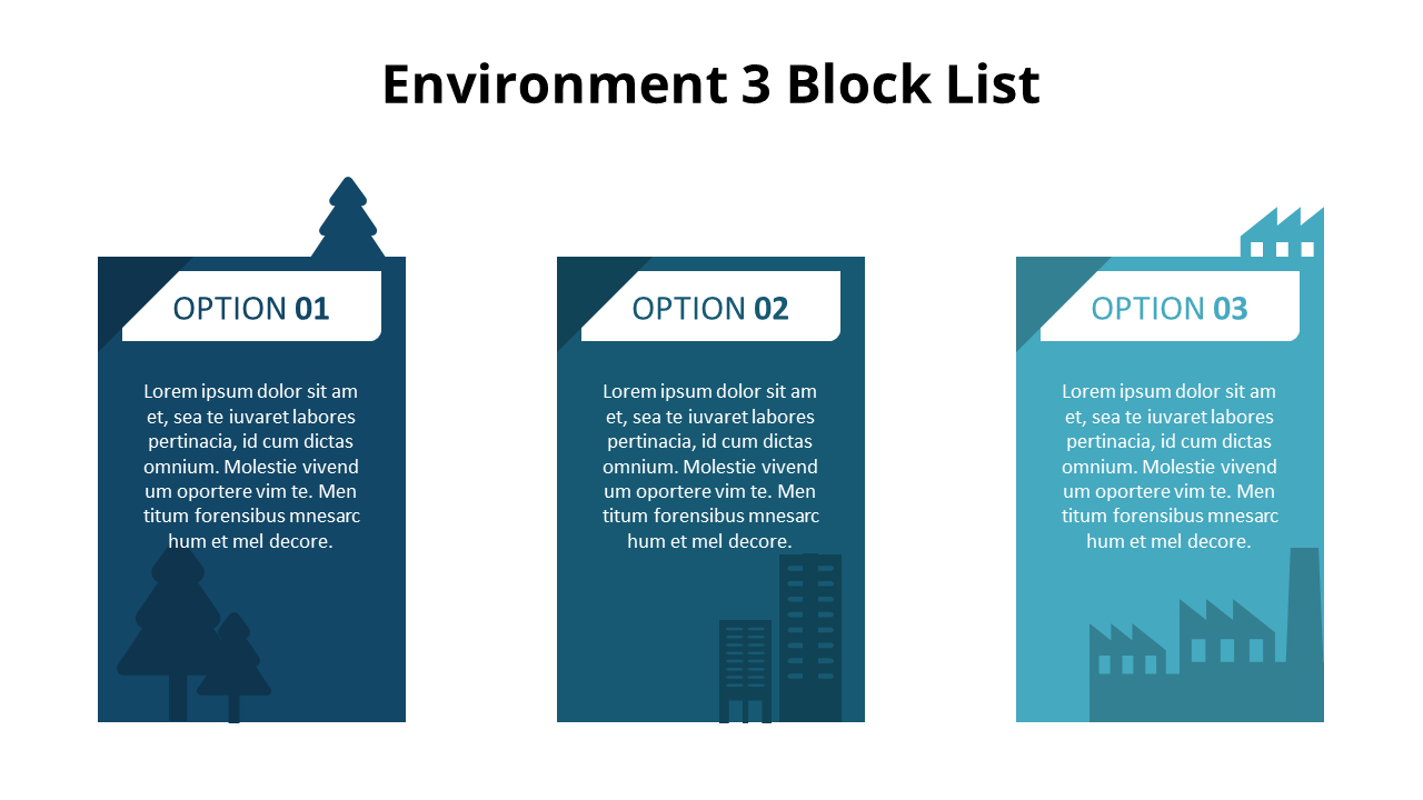 3 Steps Box Lists Diagram