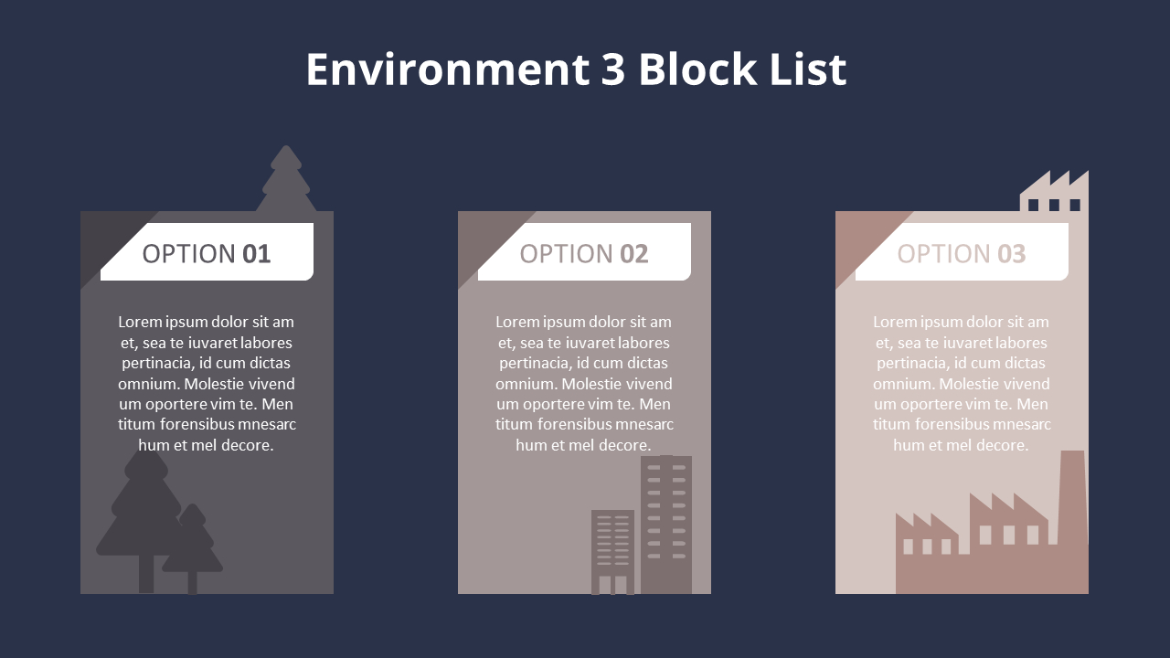 3 Steps Box Lists Diagram