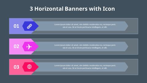 3 Vertical Banners Diagram