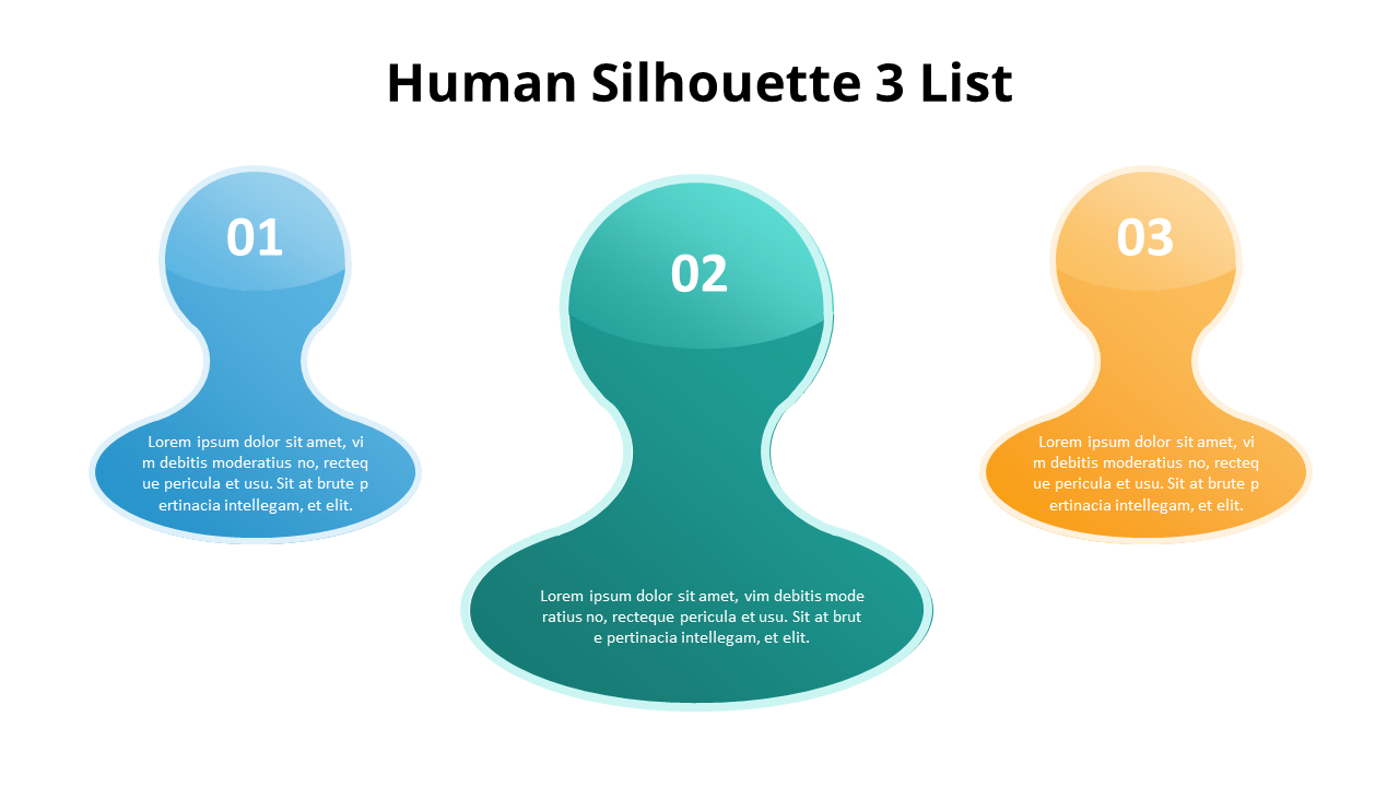 Human Silhouette with Text Boxes Diagram