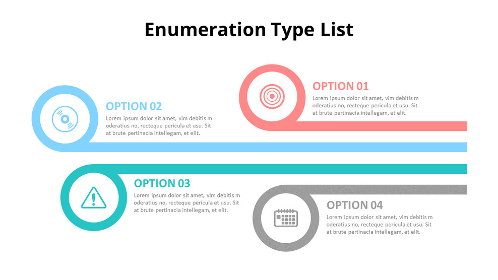 Line Type Infographic Diagram