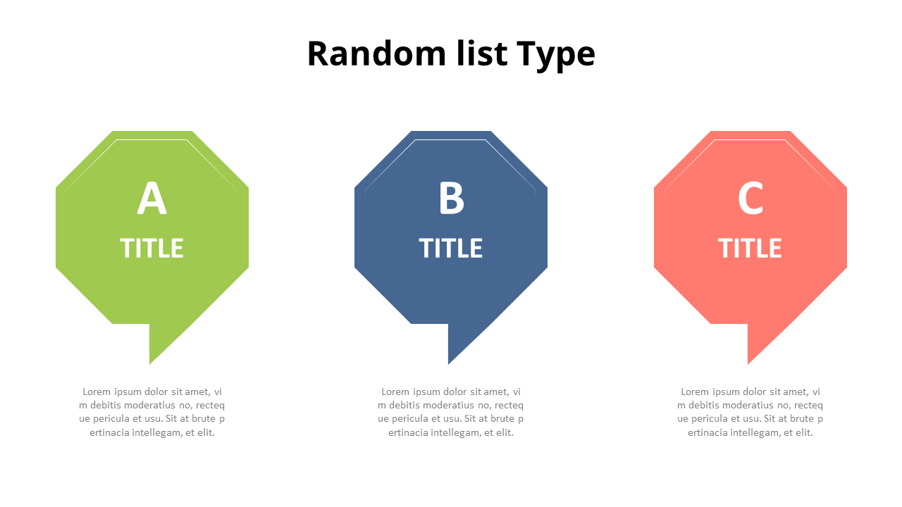 Polygon Infographic List Diagram