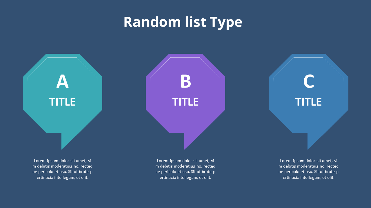 Polygon Infographic List Diagram