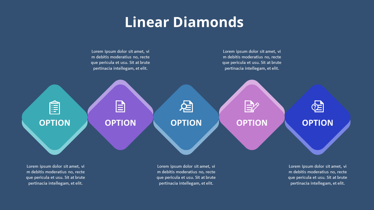 Polygon Infographic List Diagram