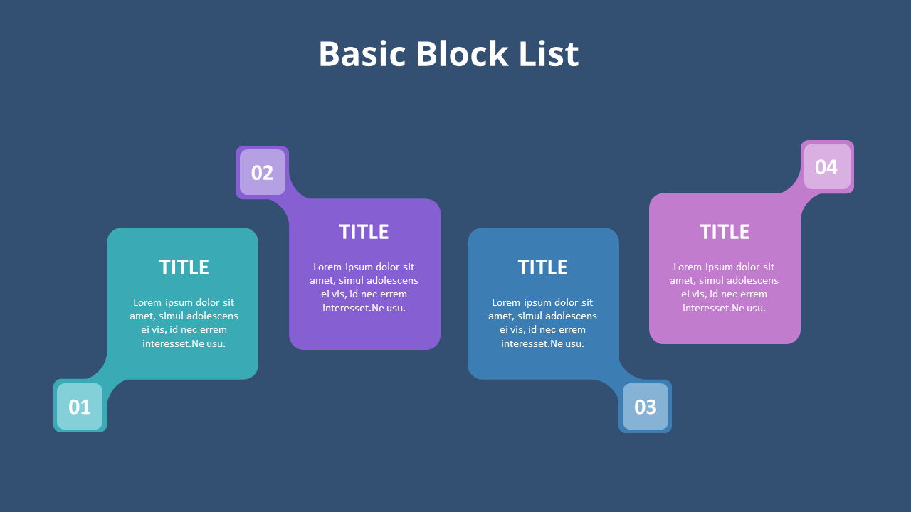 Polygon Infographic List Diagram