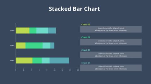 3 Categories Horizontal Bar Chart