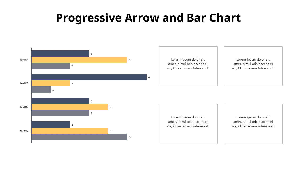 Cluster Horizontal Bar Chart and Texts