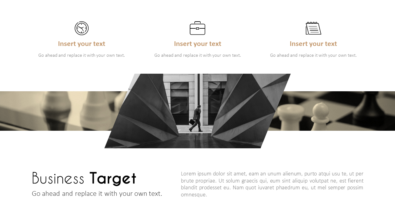 Business Target Slide Page