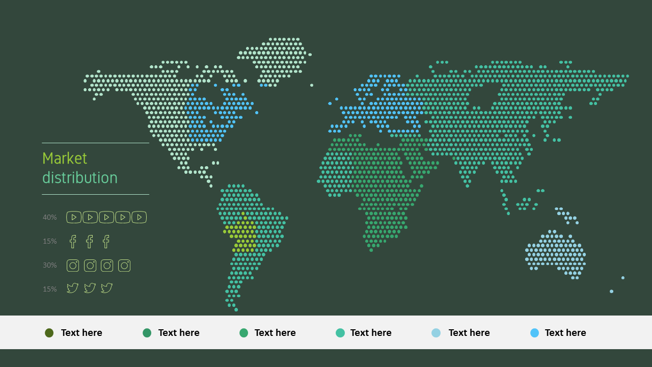 Market distribution Slide Layout
