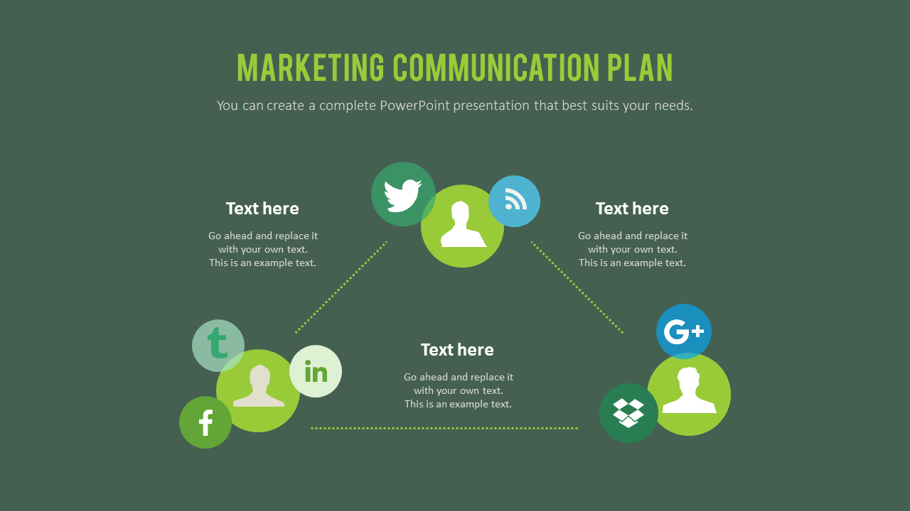 Marketing Communication Plan Page Template