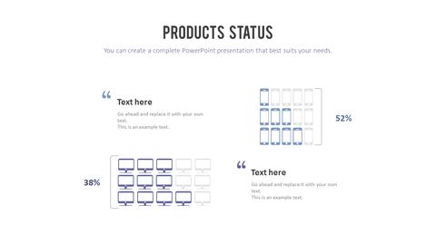 Products Status PPT Layout