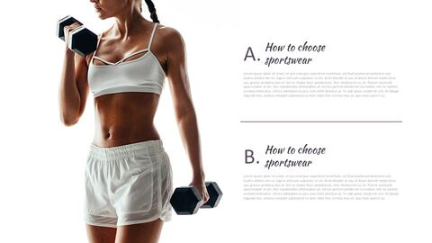 Women's Sports Wear Google Slides Template Design