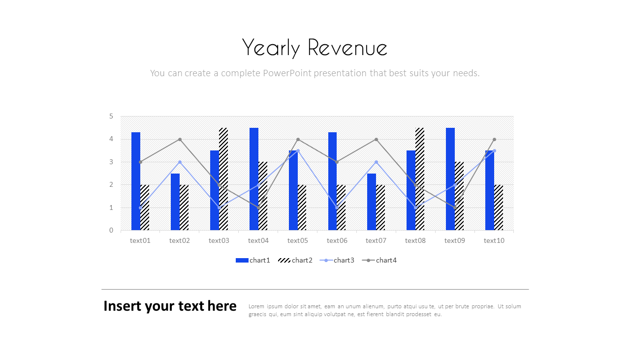 Yearly Revenue PPT Slide