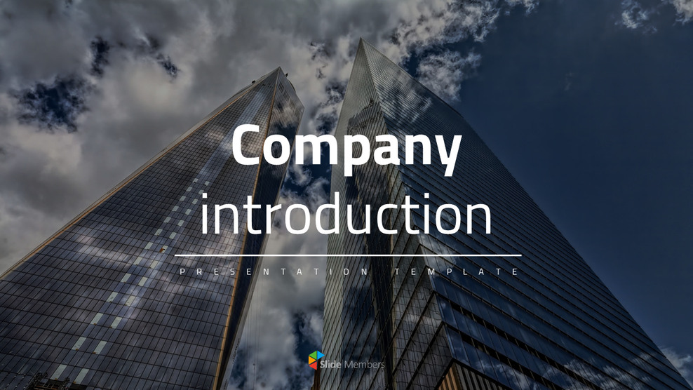 Company introduction PowerPoint Design Cover