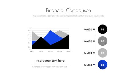 Financial Comparison Slide Layout