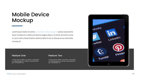 Mobile Device Mockup Page Design